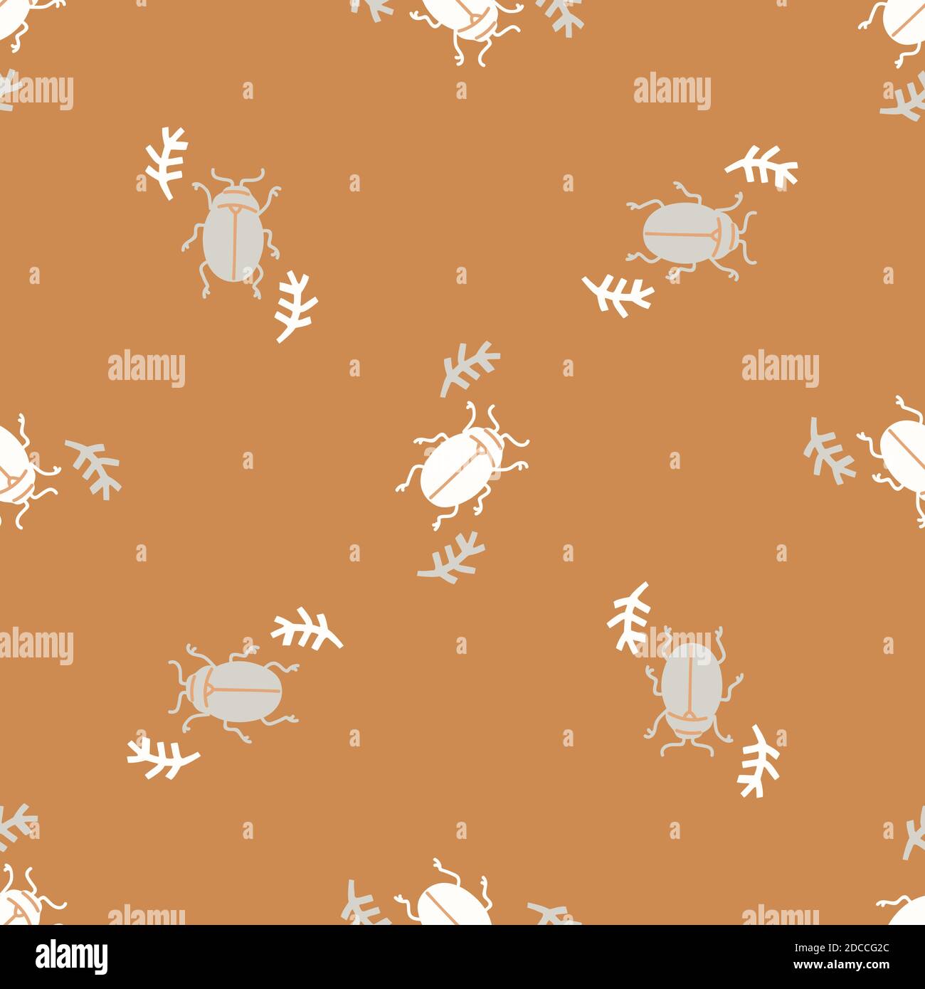 Seamless background bug insect gender neutral pattern. Whimsical ...
