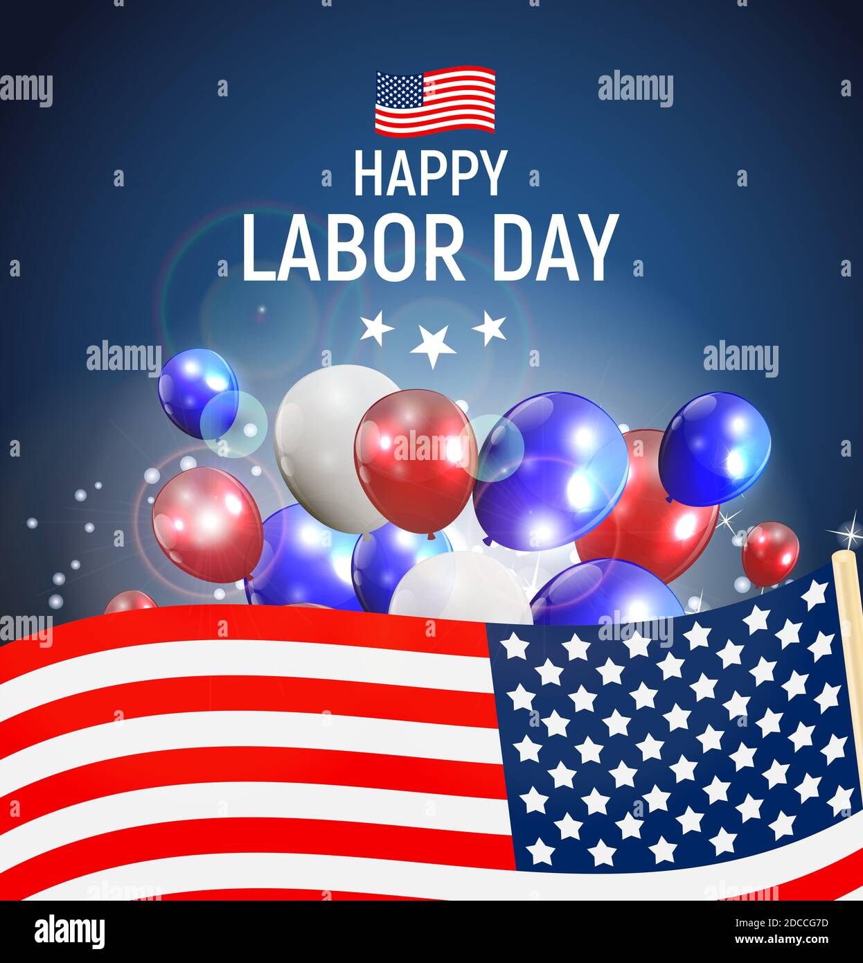 Labor Day in USA Poster Background. Illustration Stock Photo - Alamy