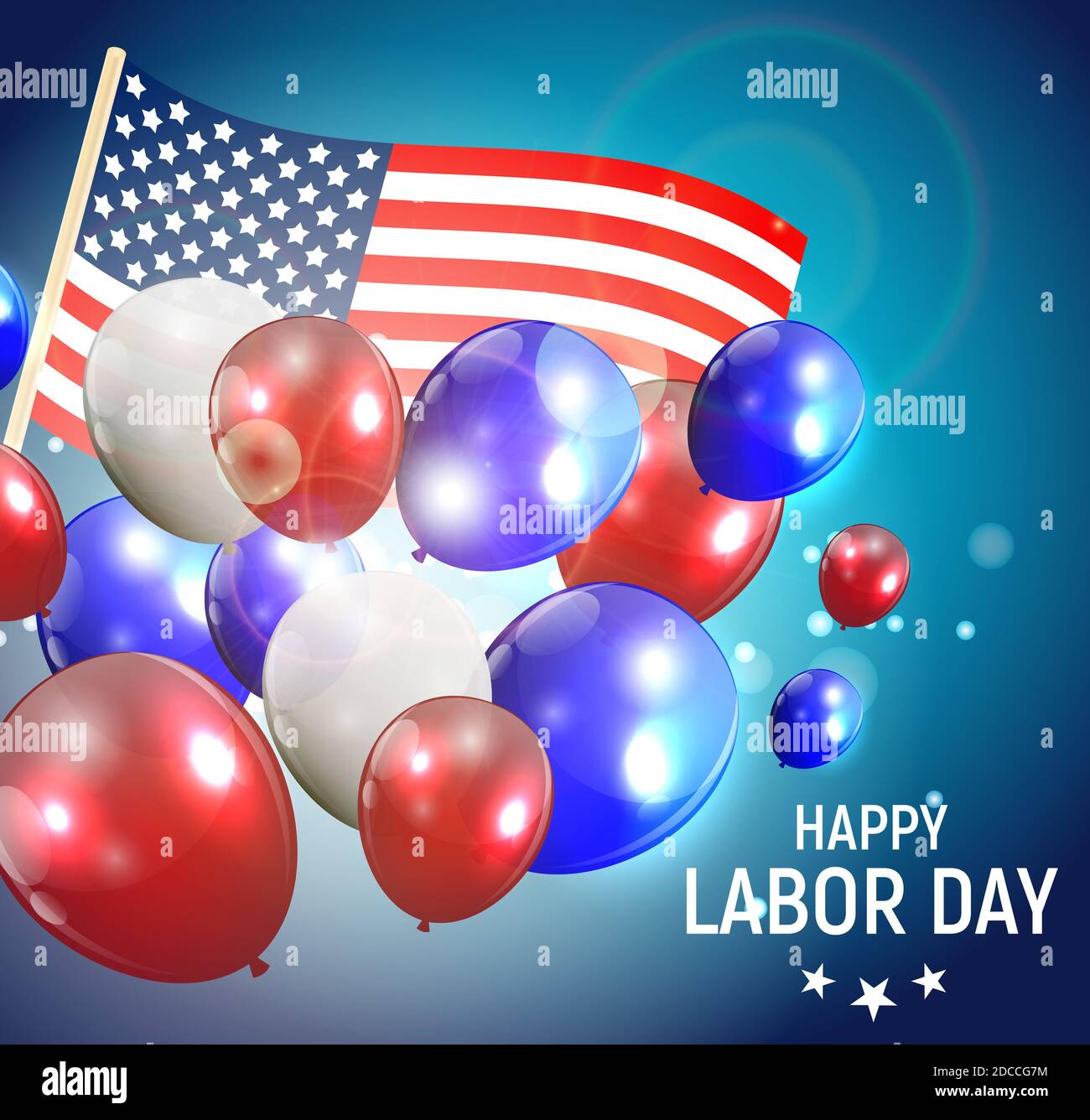 Labor Day in USA Poster Background. Illustration Stock Photo - Alamy