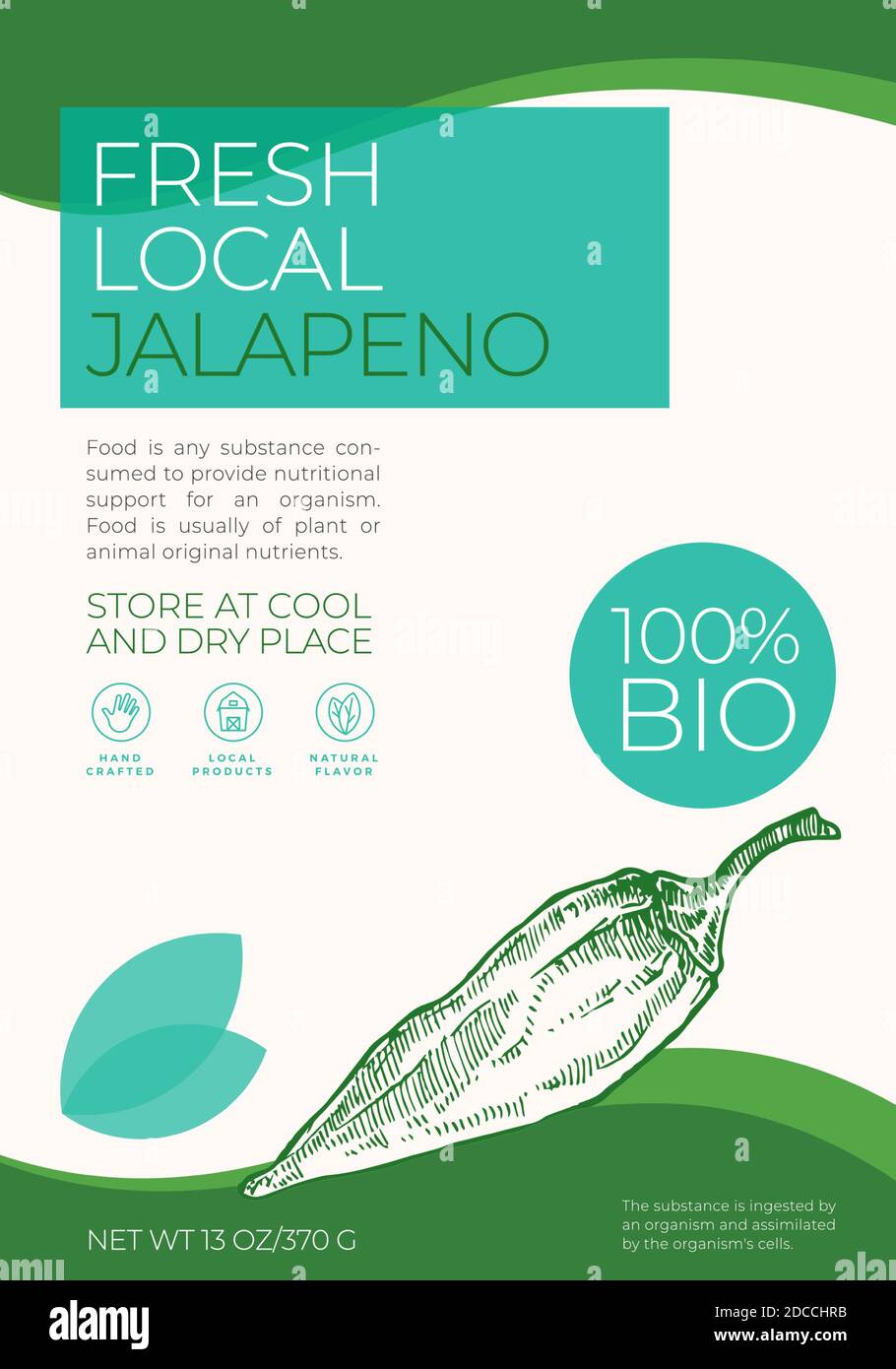Fresh Local Vegetables Label Template. Abstract Vector Packaging Design ...