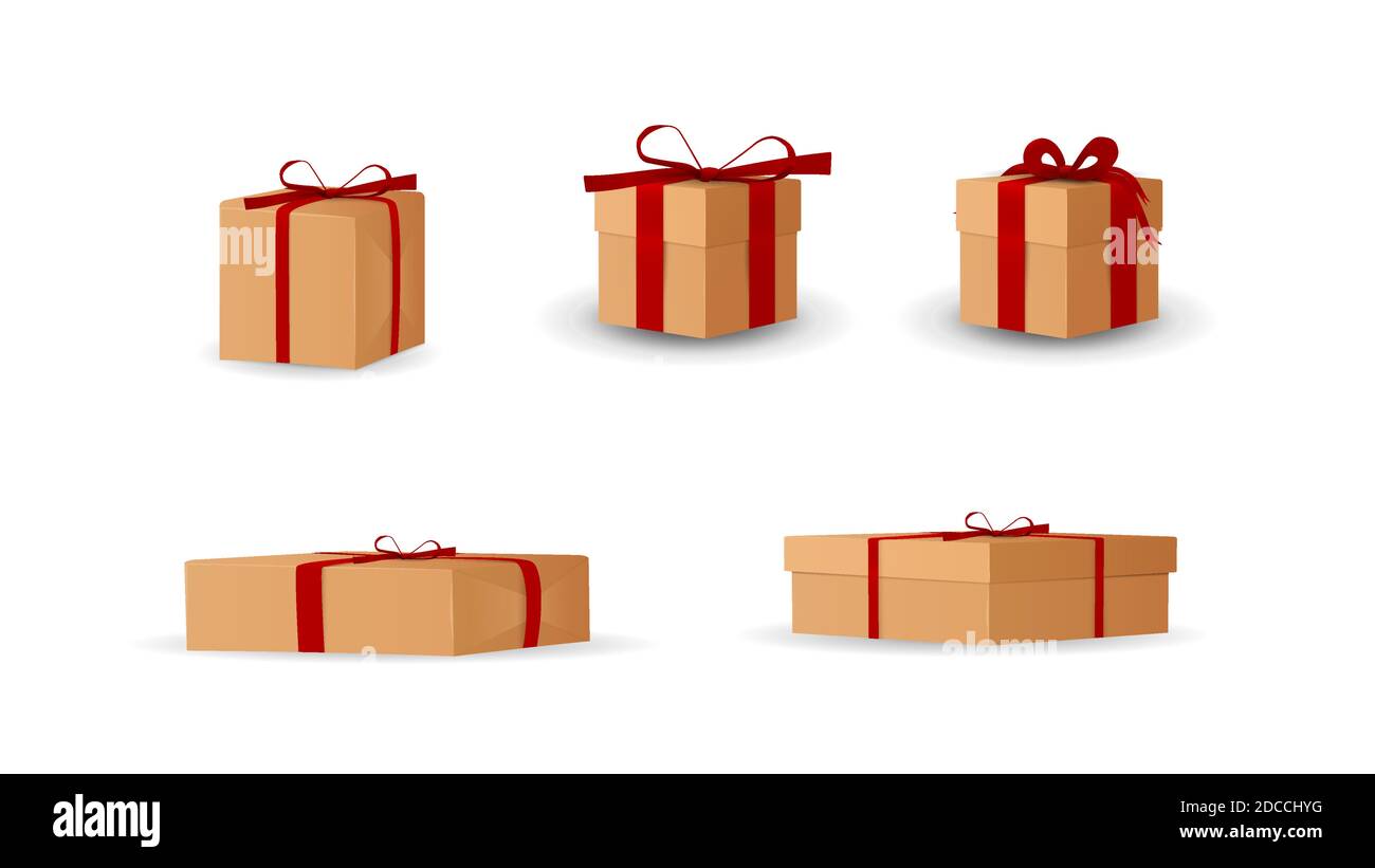 Christmas or any celebration's presents with ribbon and bow ...