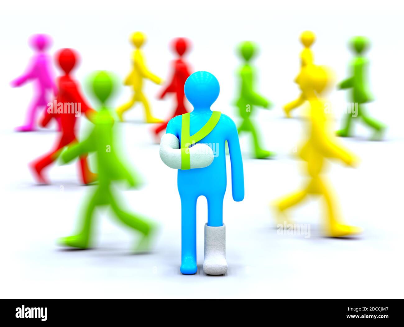 Person walking in front Cut Out Stock Images & Pictures - Alamy