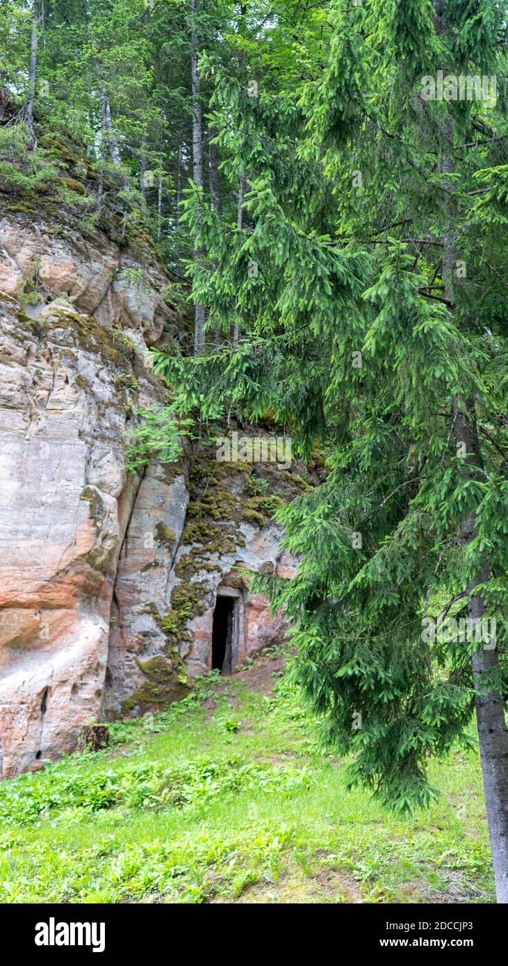 Anfabrika Rocks and Cellars in Ligatne Town an Old Floodgate Dam ...