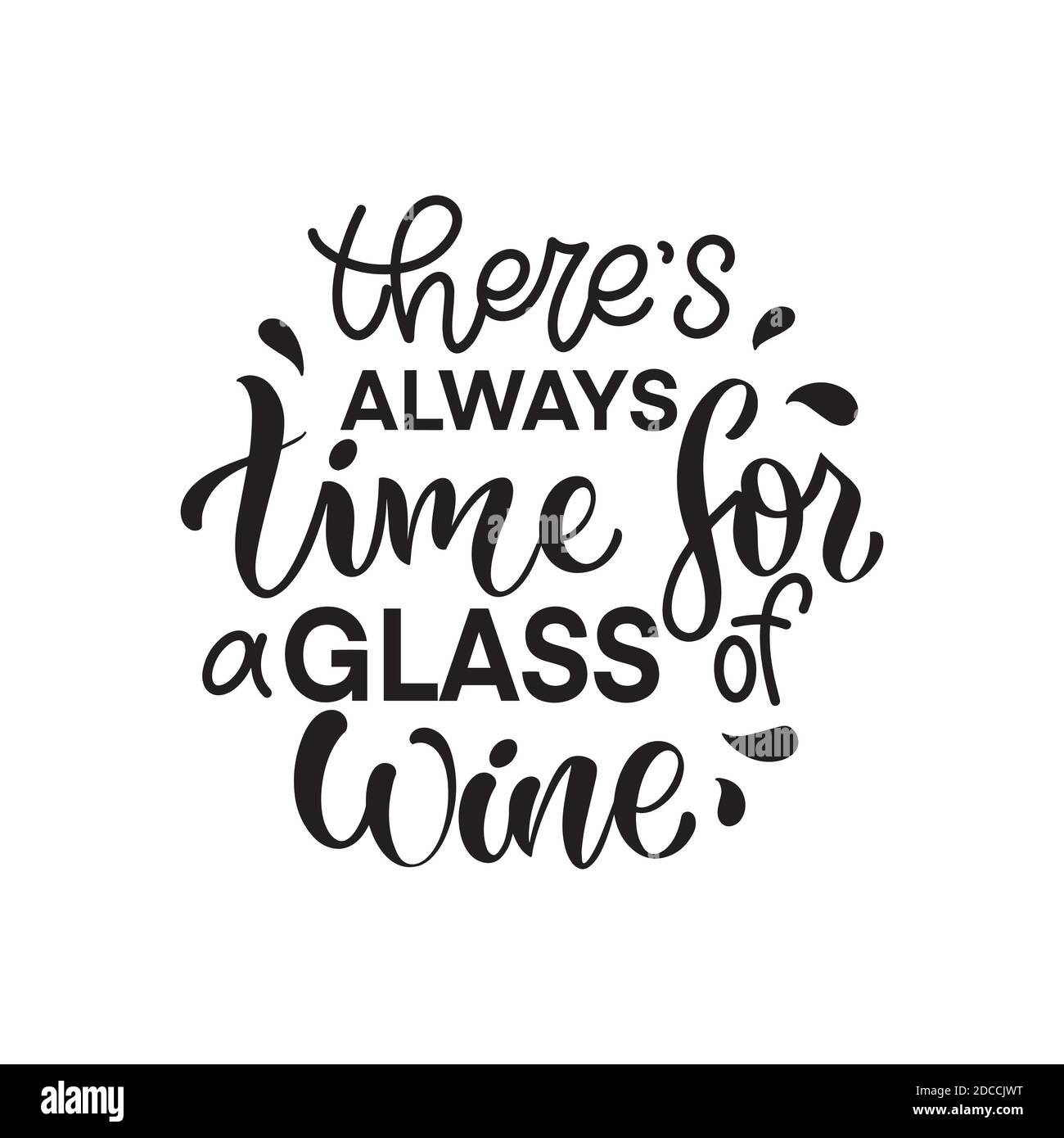 Wine vector hand lettering quote. Inspirational typography for bar, pub ...