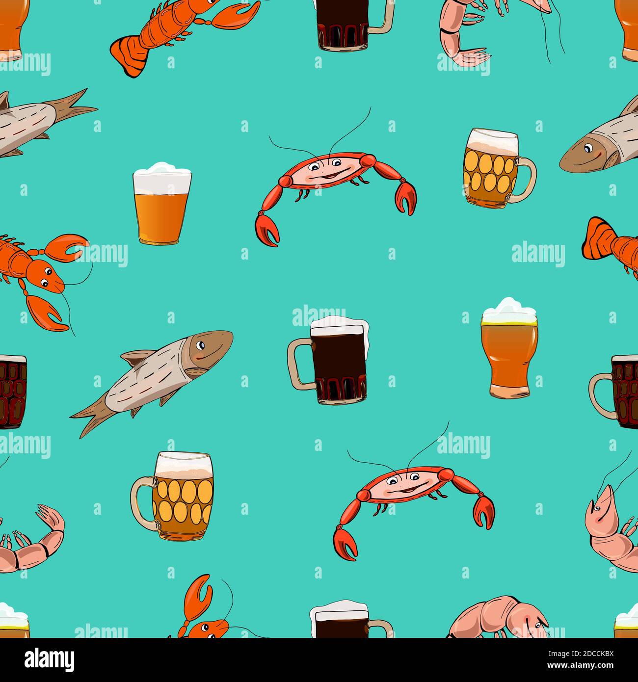 Doodle fresh beer alcohol hi-res stock photography and images - Alamy