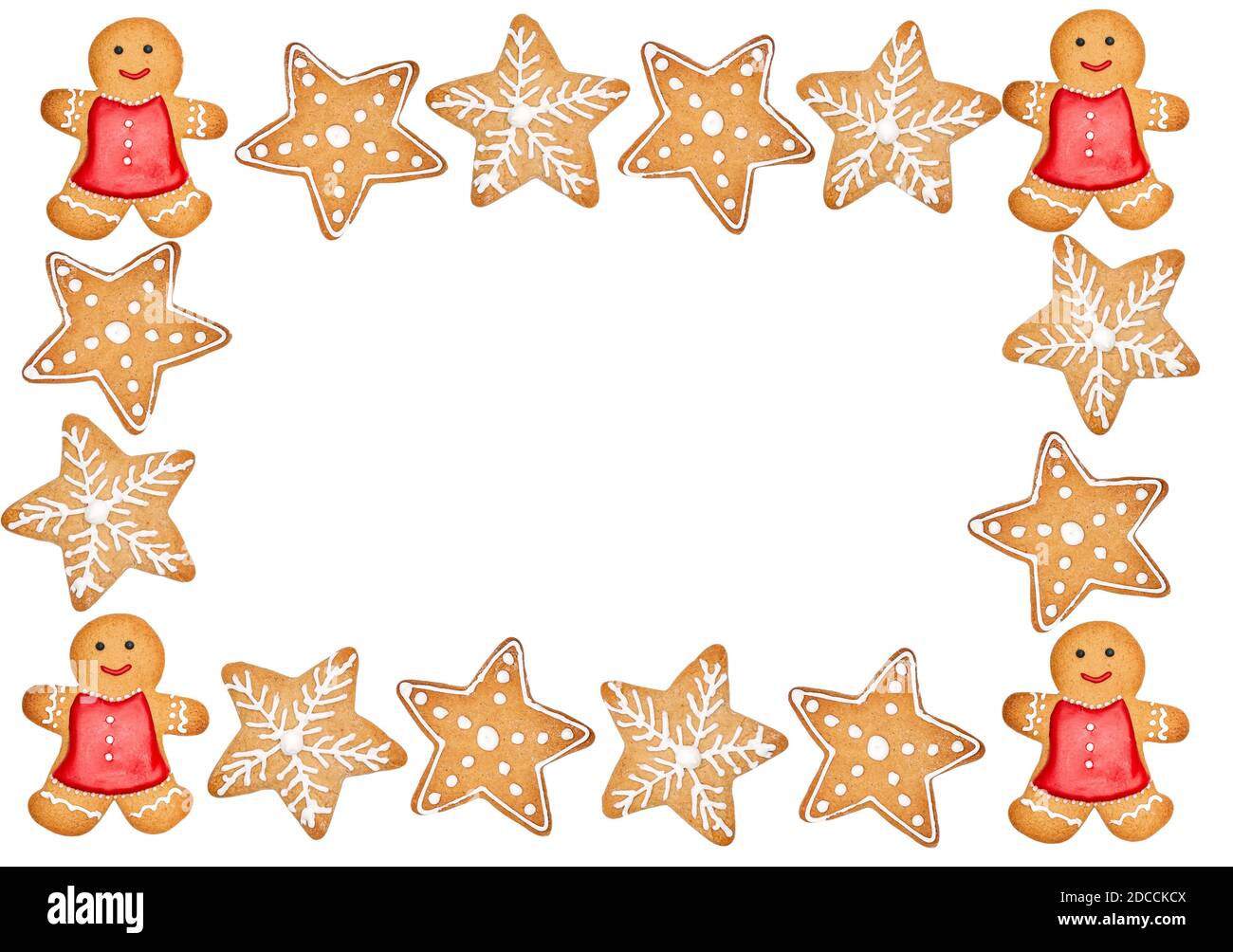 Composition delicious gingerbread cookies Cut Out Stock Images ...