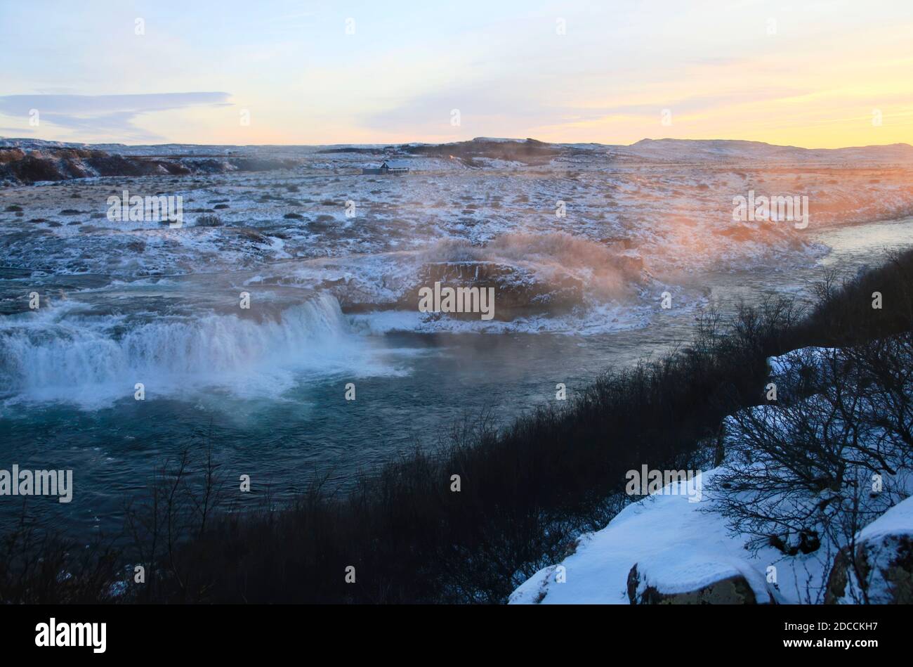 The Beautiful Waterfall Faxifoss in Iceland, Europe Stock Photo - Alamy