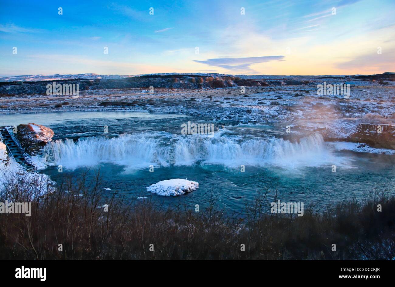 The Beautiful Waterfall Faxifoss in Iceland, Europe Stock Photo - Alamy