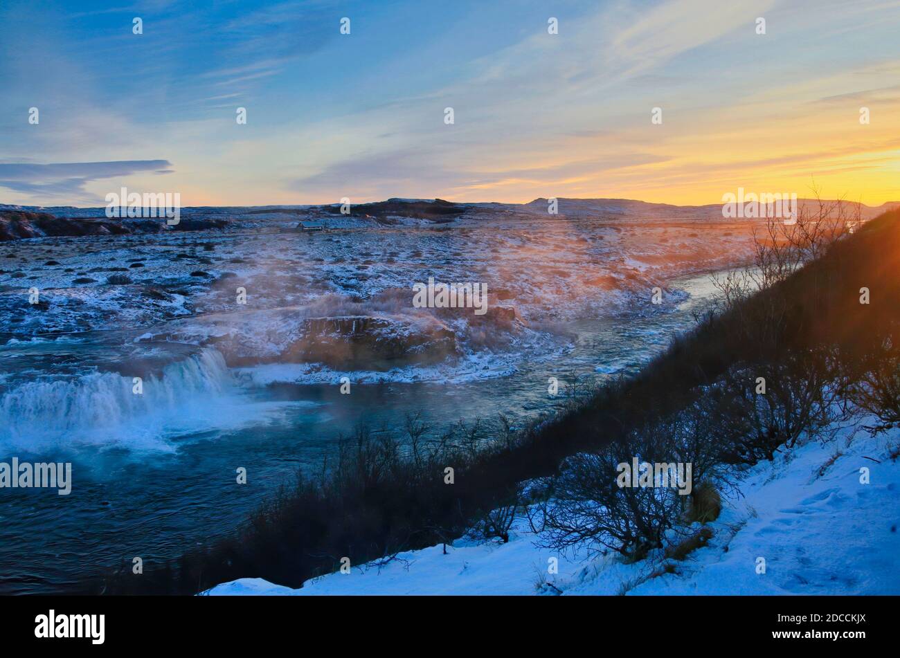The Beautiful Waterfall Faxifoss in Iceland, Europe Stock Photo - Alamy