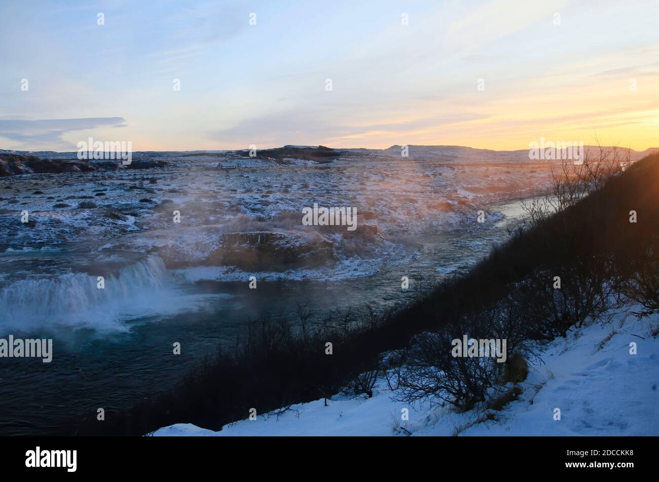 The Beautiful Waterfall Faxifoss in Iceland, Europe Stock Photo - Alamy