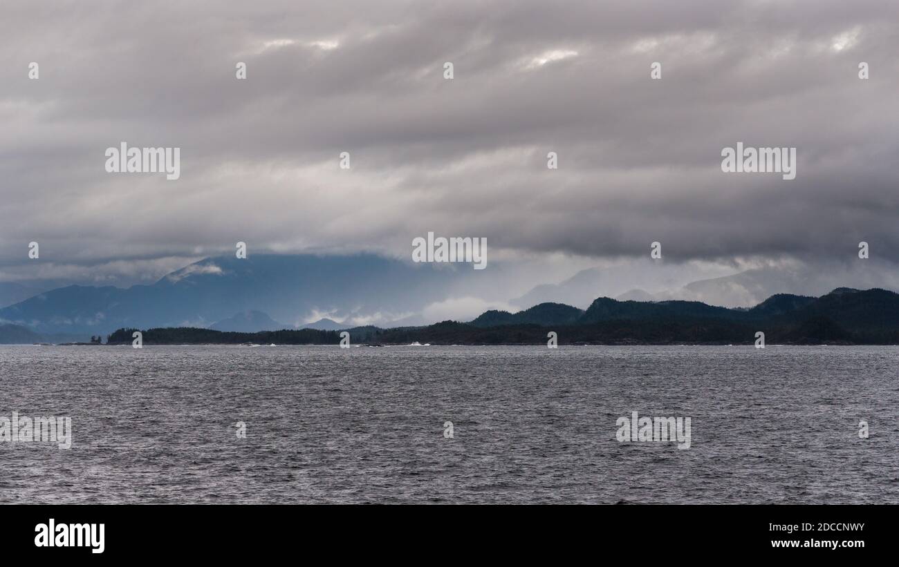 nature views from the cruise ship during the inside passage from Port ...