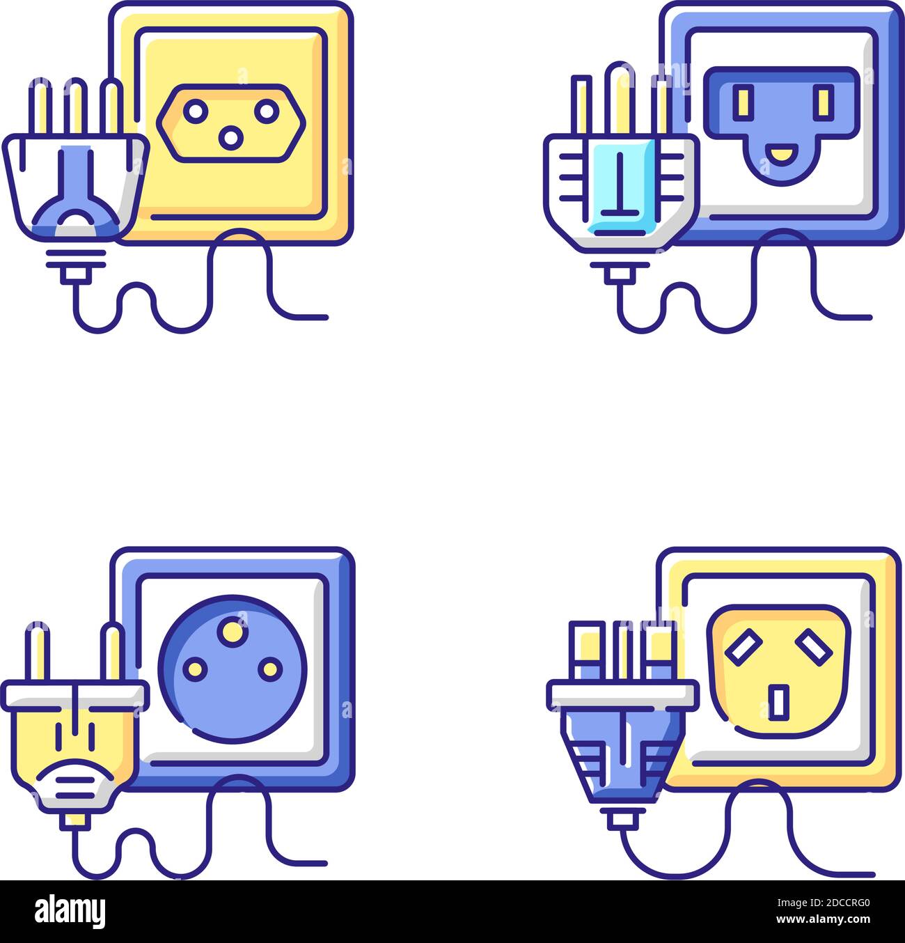 Socket types RGB color icons set Stock Vector Image & Art - Alamy Socket types RGB color icons set Stock Vector Image & Art - Alamy
