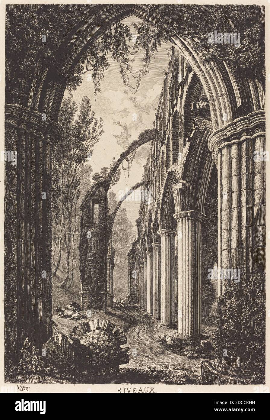 George Cuitt the Younger, (artist), British, 1779 - 1854, Riveaux, 1825 ...