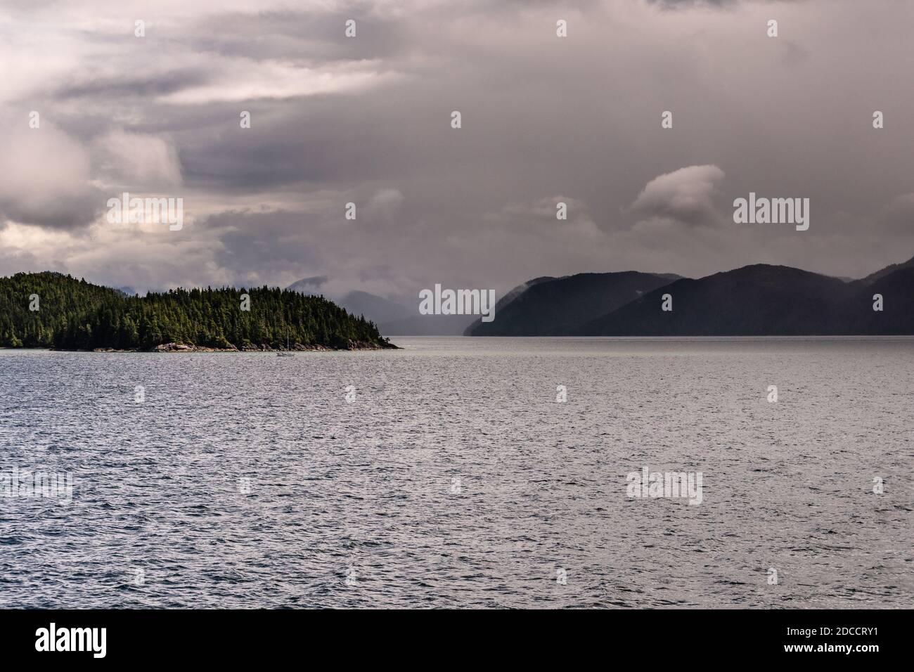 nature views from the cruise ship during the inside passage from Port ...