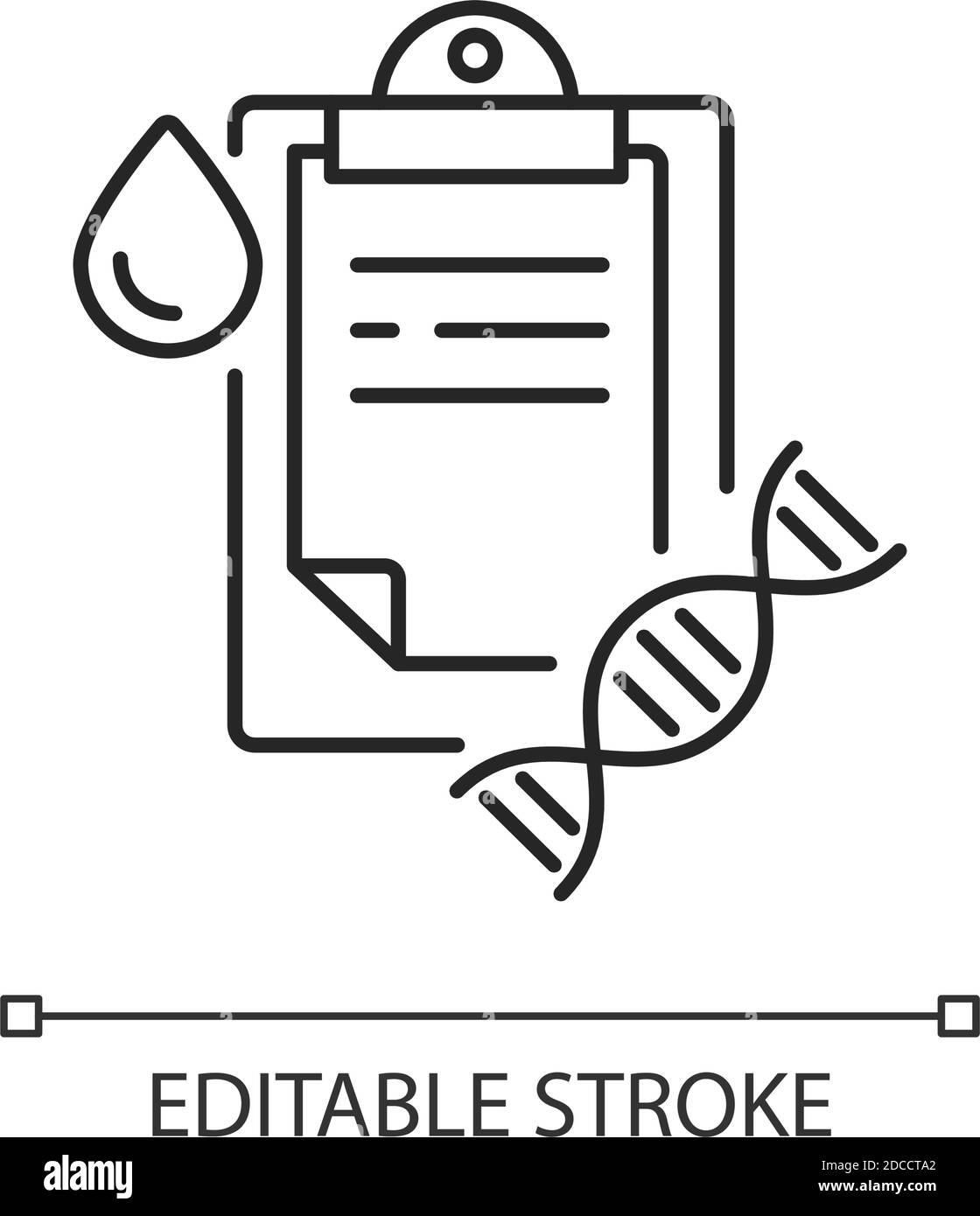 DNA test linear icon Stock Vector Image & Art - Alamy