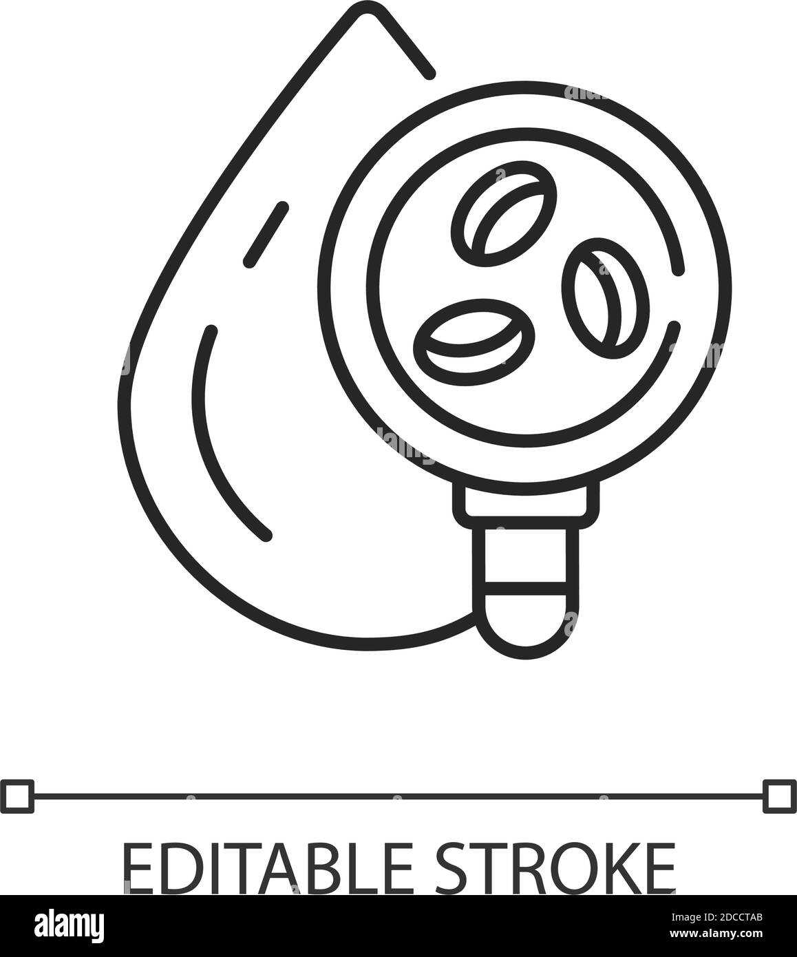 Blood cell test linear icon Stock Vector Image & Art - Alamy