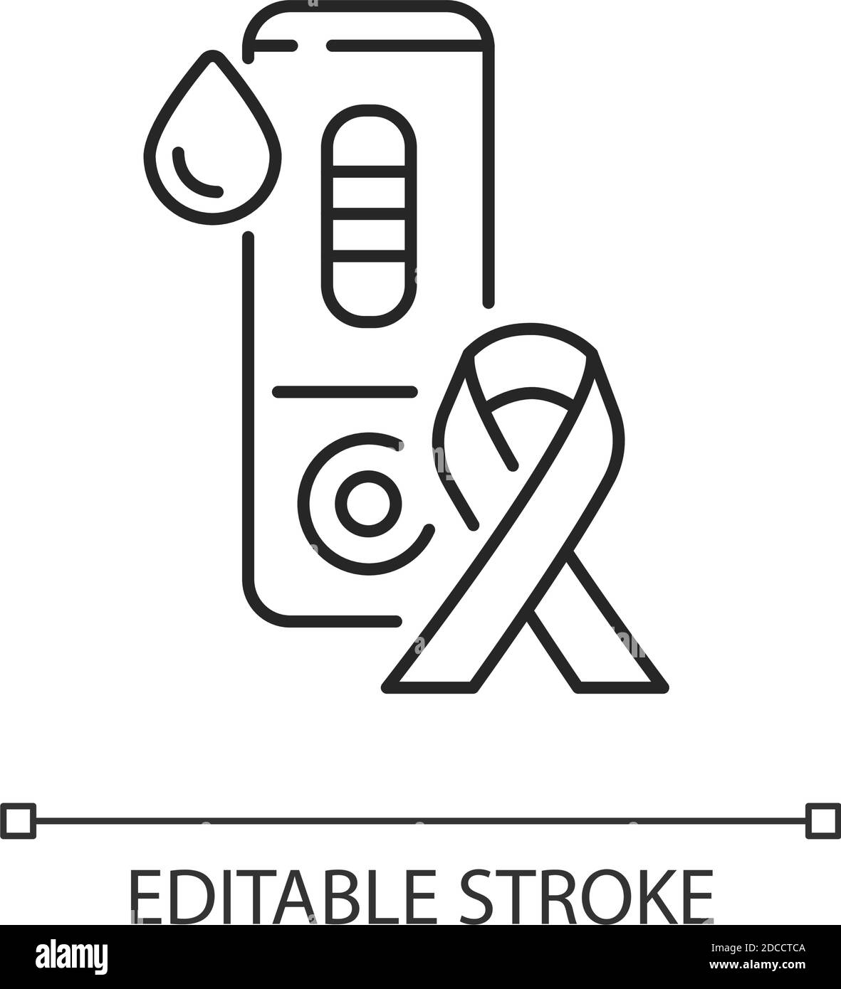 HIV test linear icon Stock Vector Image & Art - Alamy