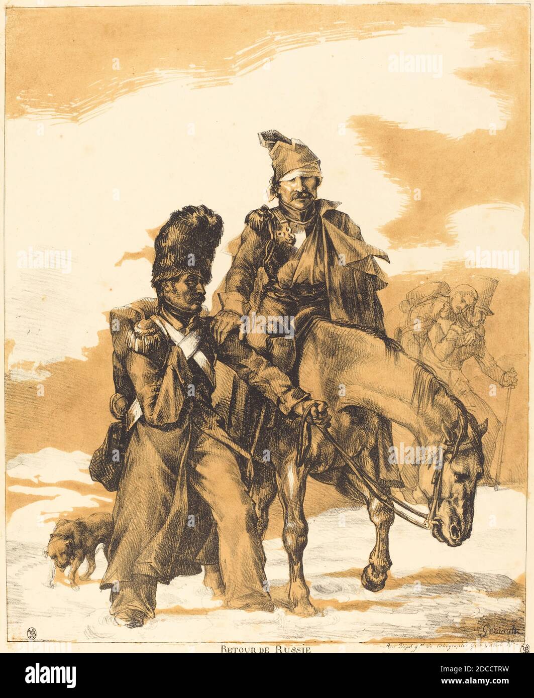 Théodore Gericault, (artist), French, 1791 - 1824, Retreat from Russia ...