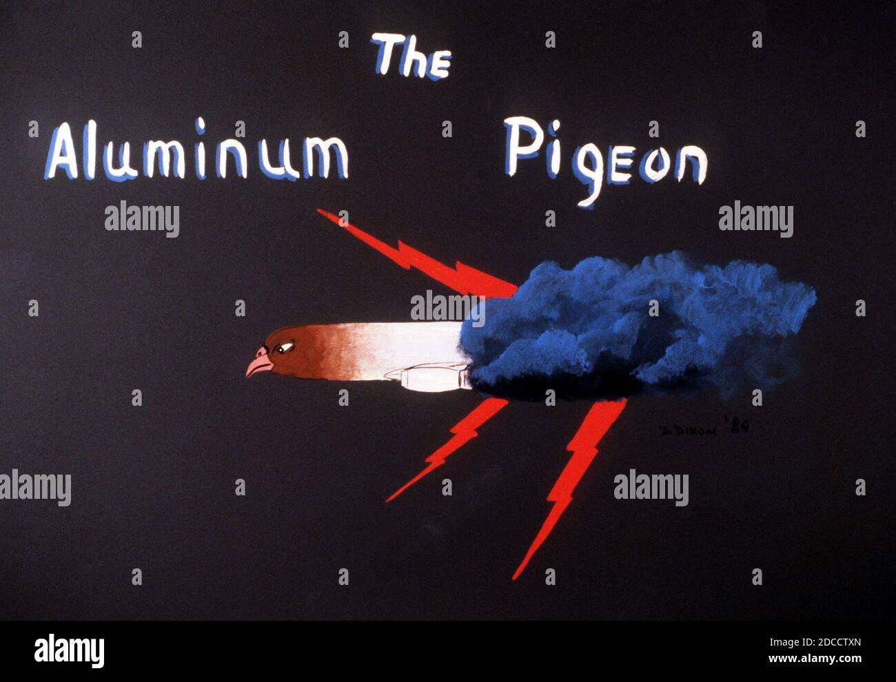 KC-135 Aluminum Pigeon Nose Art Stock Photo - Alamy