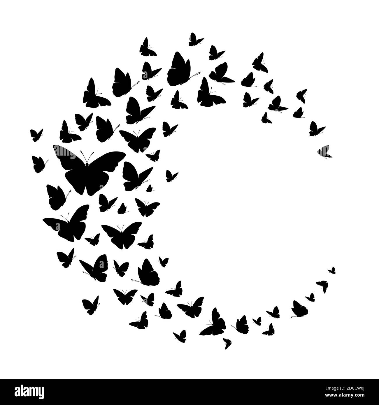 Flying butterfly vector background. Abstract texture for fabric ...