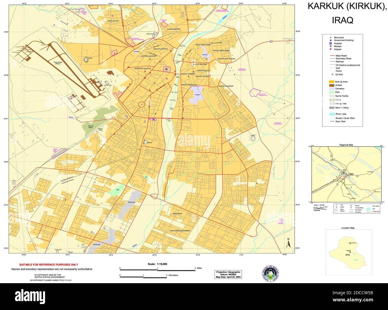 Kirkuk map hi-res stock photography and images - Alamy