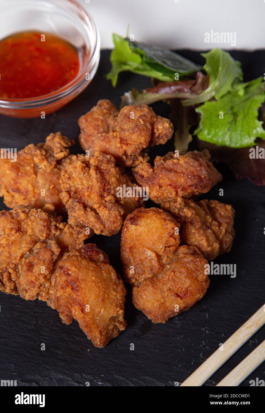 Japanese Cuisine, Karage, Japanese Style Fried Chicken Stock Photo - Alamy