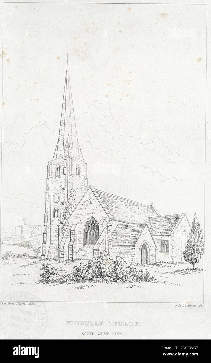 Kidwelly Church, South West View Stock Photo - Alamy