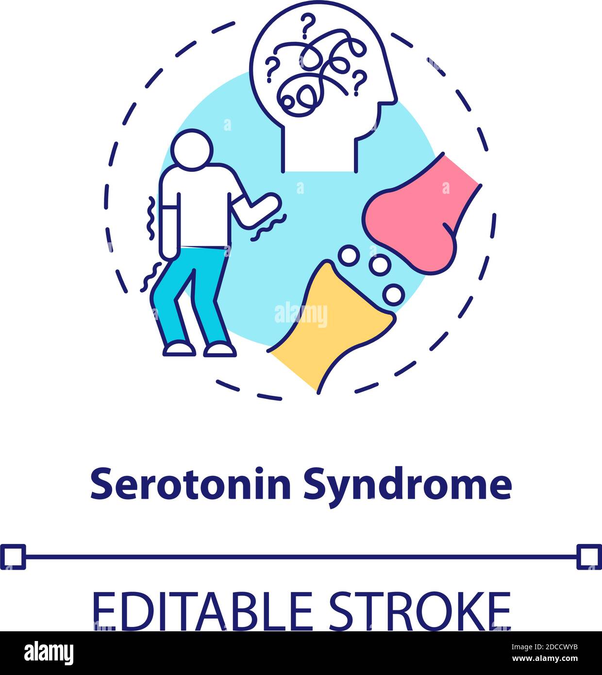 Serotonin syndrome concept icon Stock Vector Image & Art - Alamy