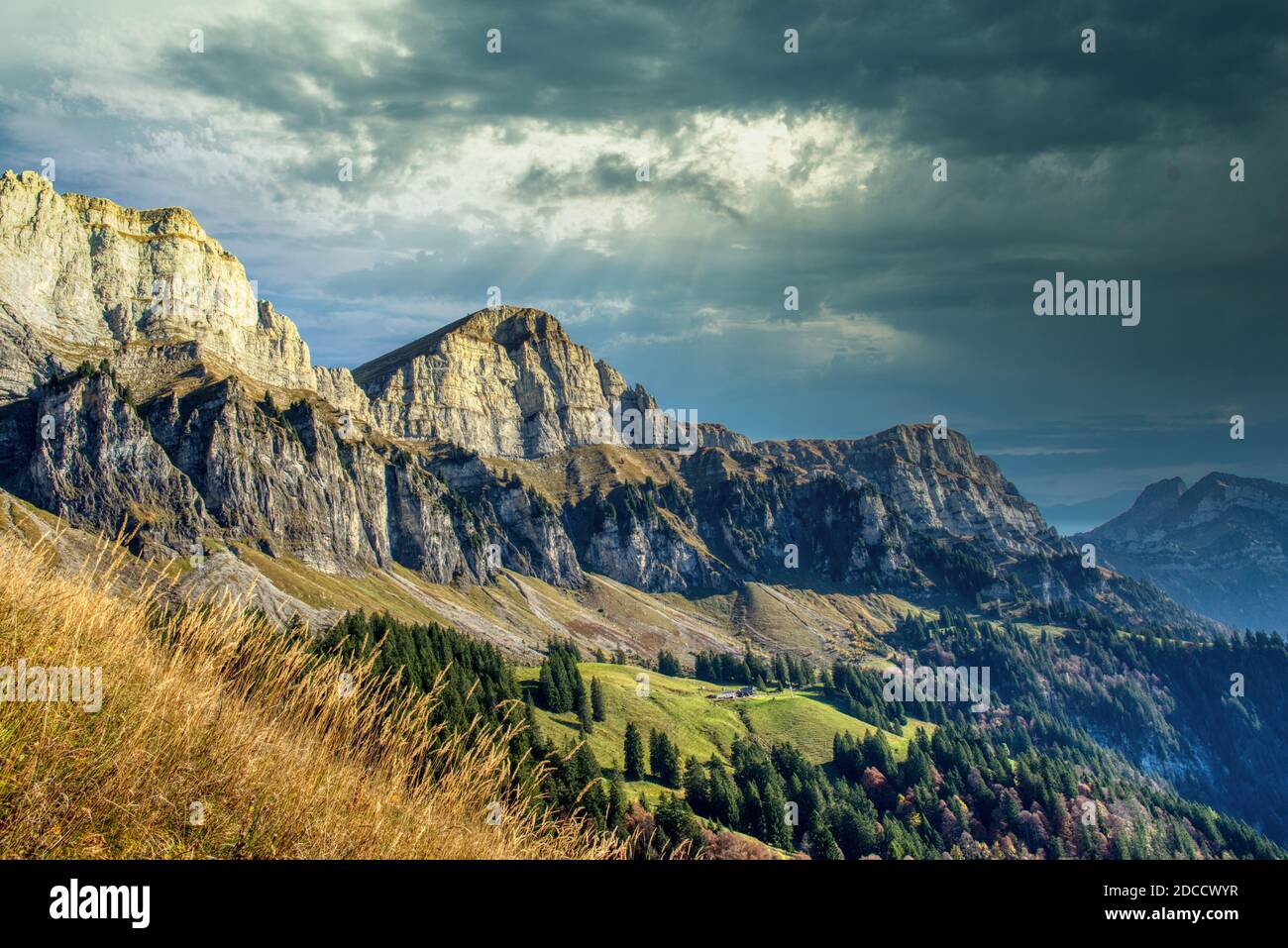 Churfirsten mountain range hi-res stock photography and images - Alamy