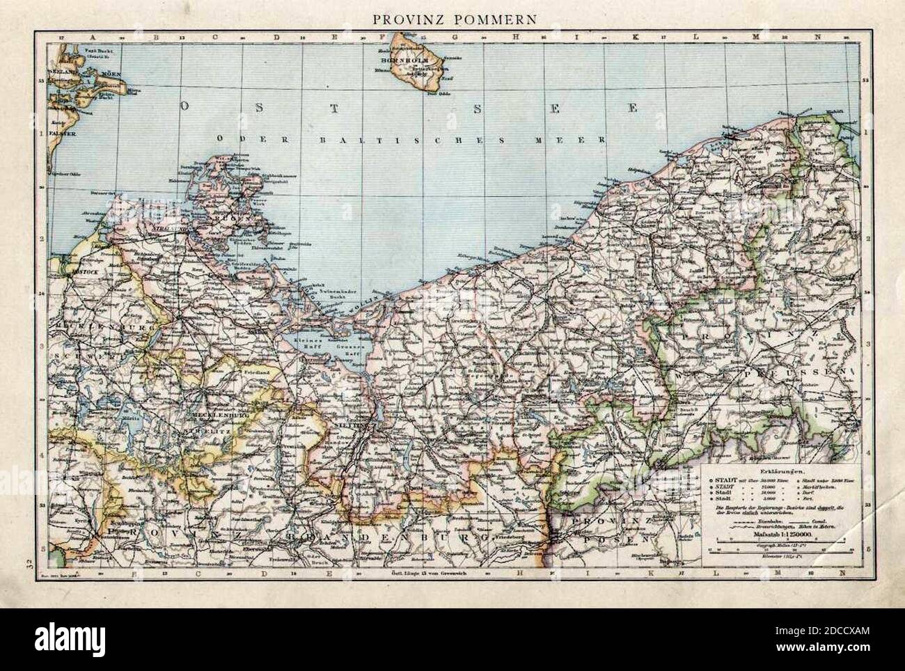 Pommern karte hi-res stock photography and images - Alamy