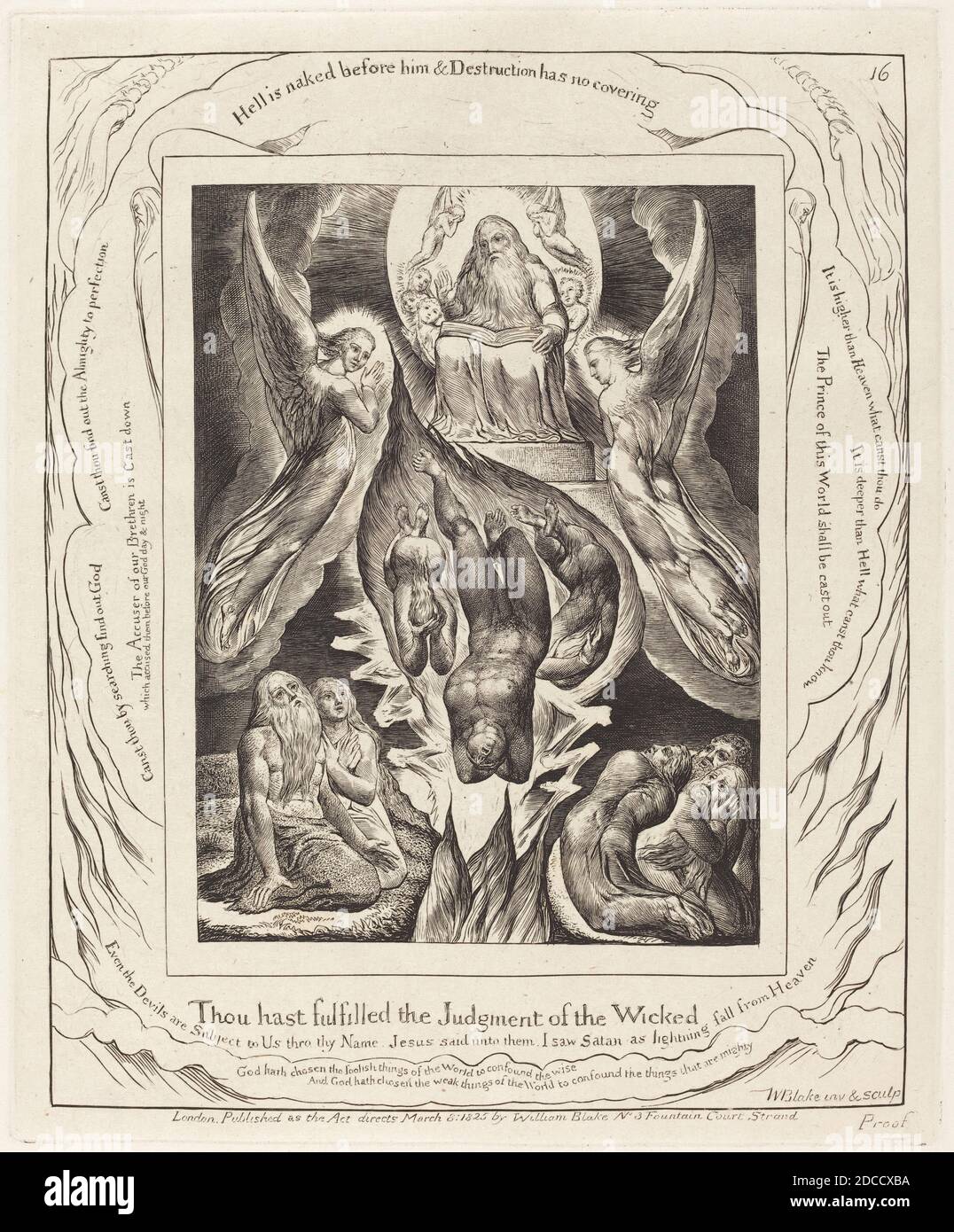 William Blake, (artist), British, 1757 - 1827, The Fall of Satan, Book ...