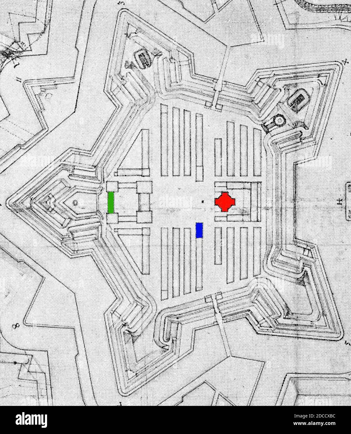 Kastelskirken Copenhagen Ruse plan Stock Photo - Alamy