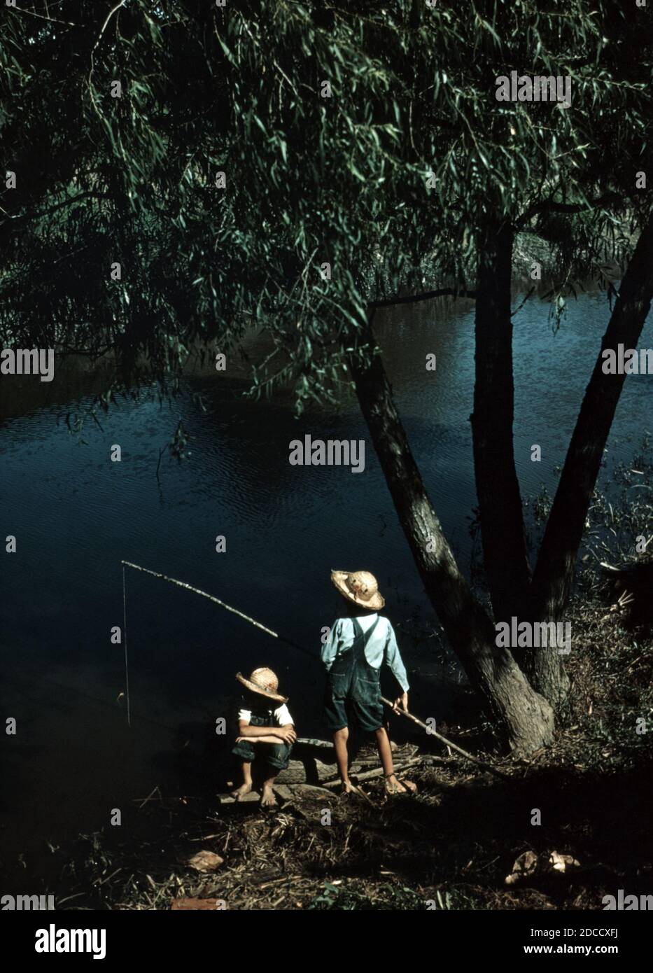 Fishing On the Bayou Stock Photo - Alamy