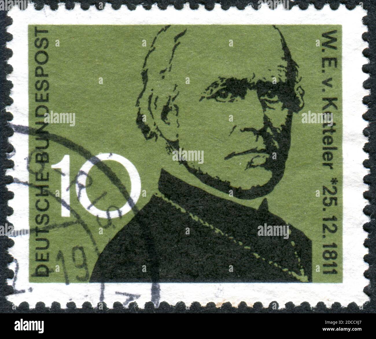 A stamp printed in Germany, shown portrait of Wilhelm Emmanuel von ...