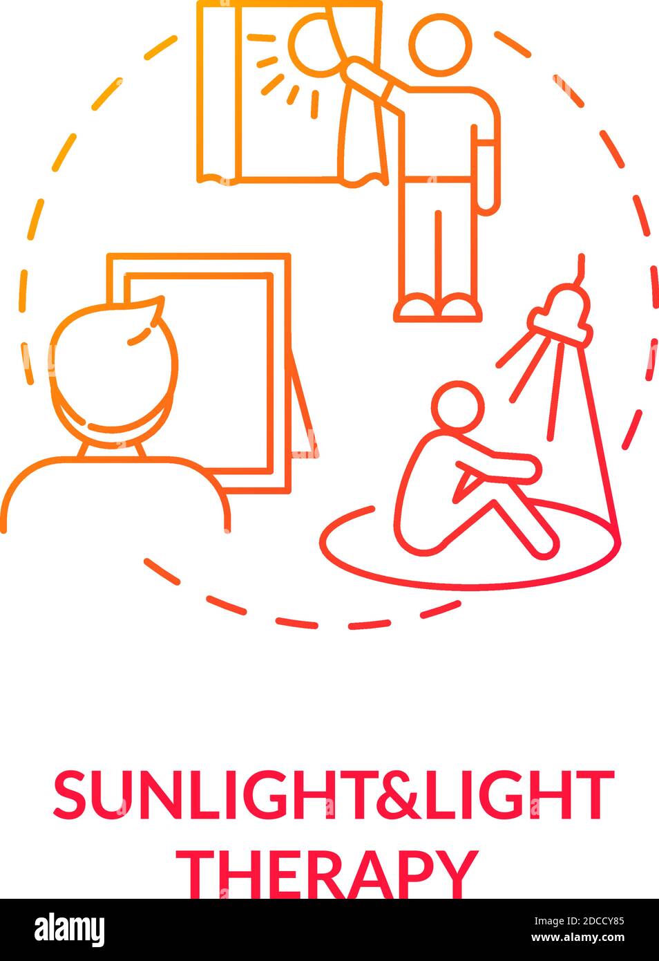 Sunlight and light therapy concept icon Stock Vector Image & Art - Alamy