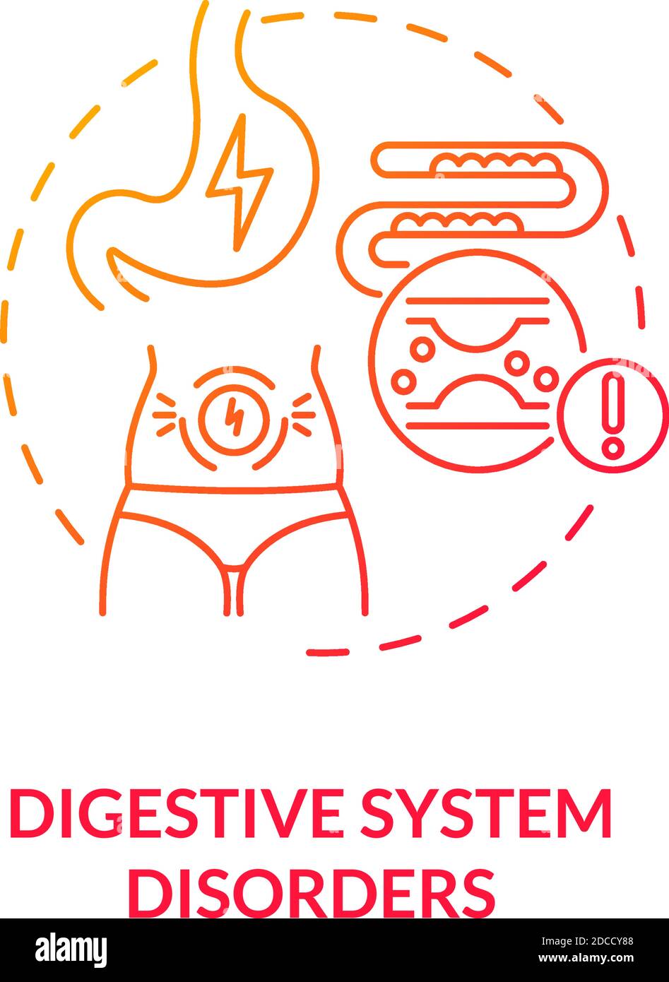 Digestive disorders Stock Vector Images - Alamy