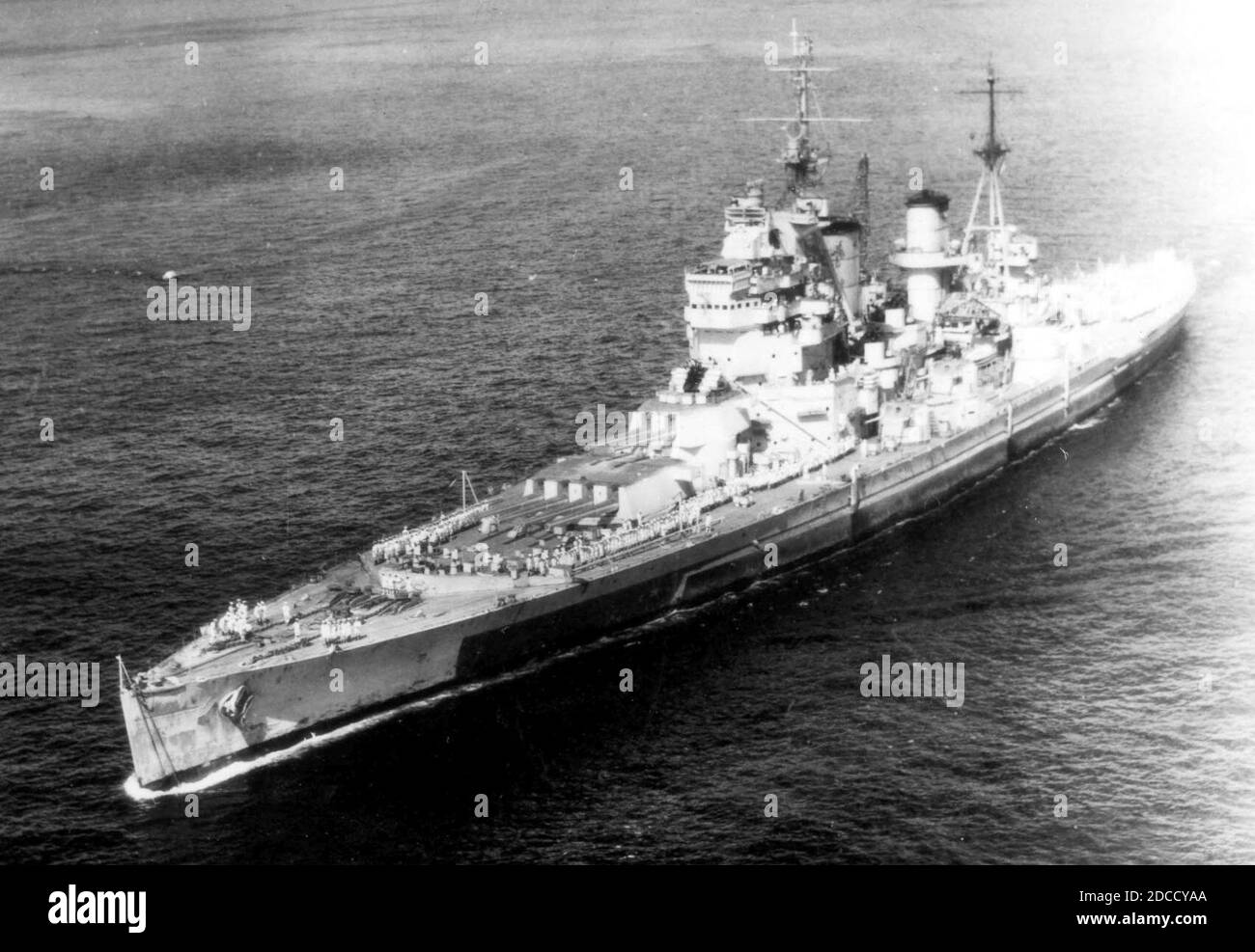 King George V class battleship 1945 Stock Photo - Alamy