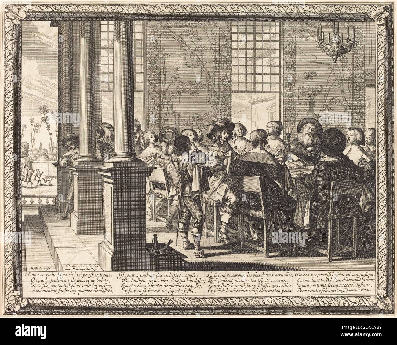 Abraham Bosse, (artist), French, 1602 - 1676, The Feast Celebrating the ...