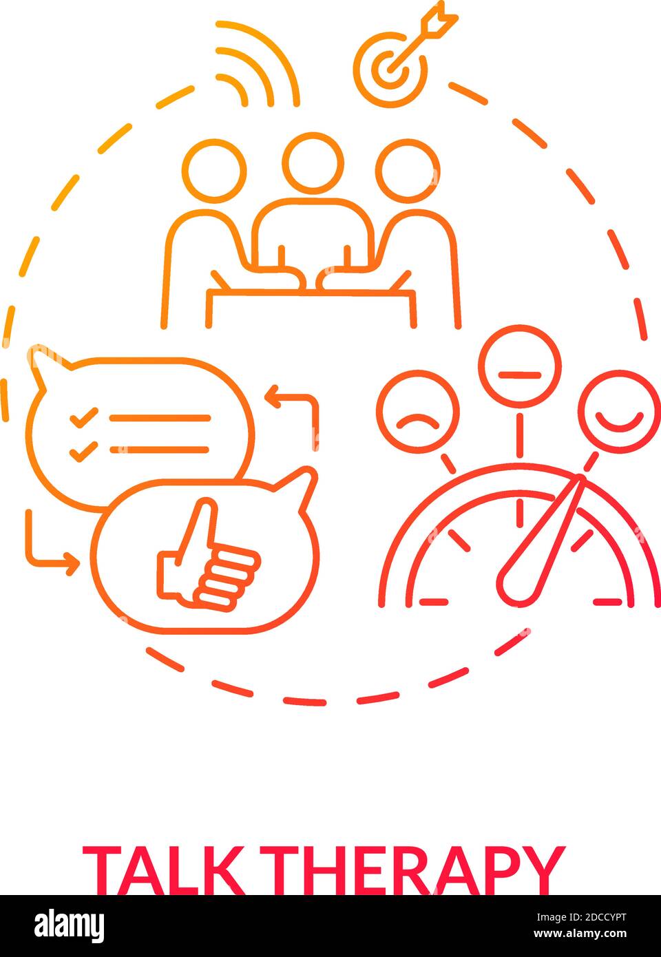 Talk therapy concept icon Stock Vector Image & Art - Alamy