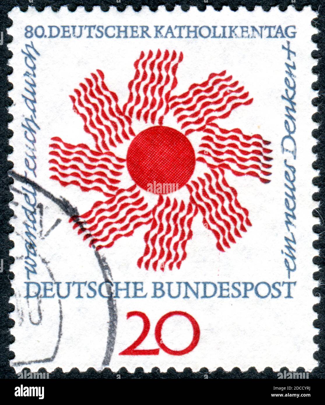 GERMANY - CIRCA 1964: A stamp printed in Germany, dedicated to German ...