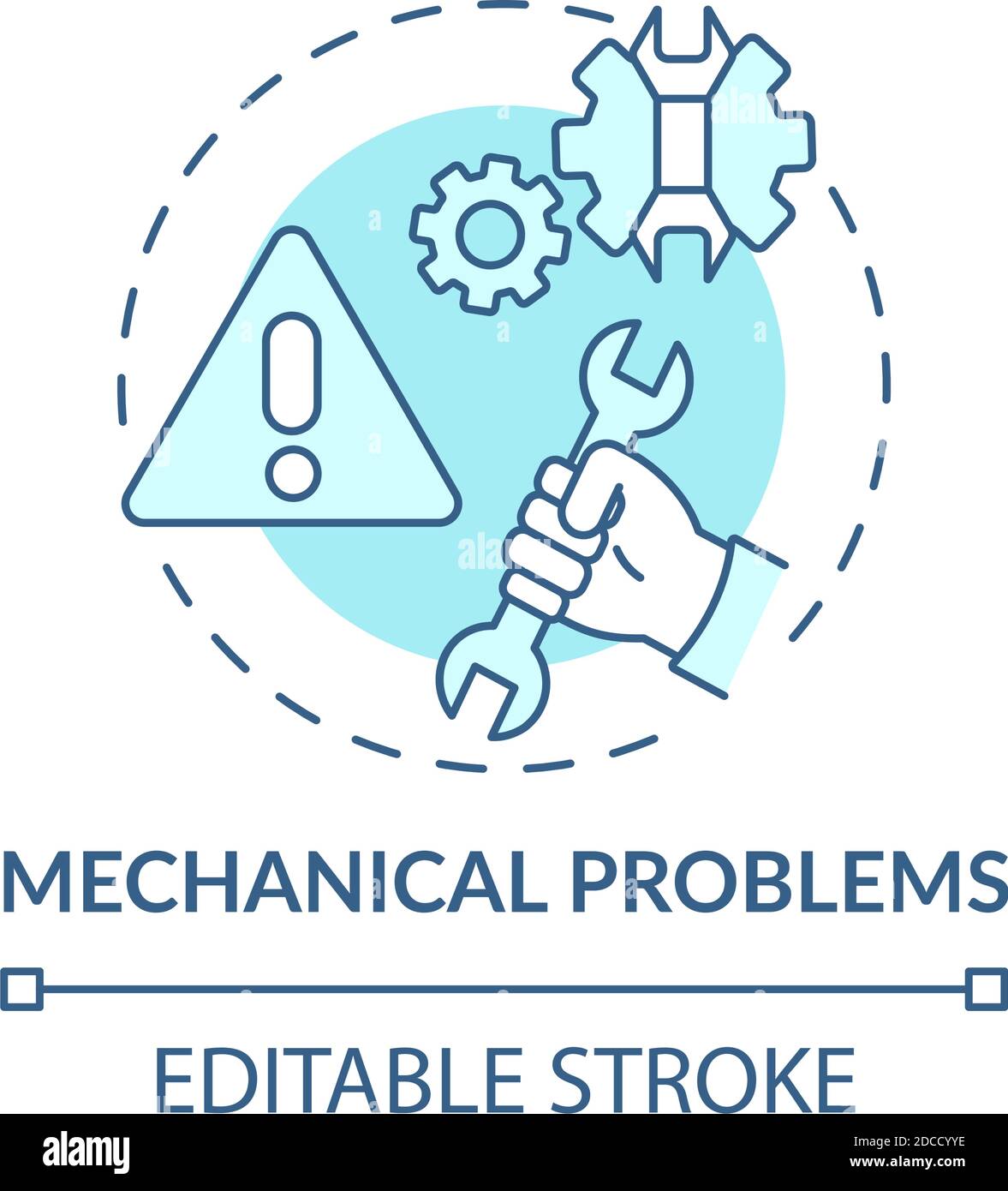 Mechanical problems concept icon Stock Vector Image & Art - Alamy