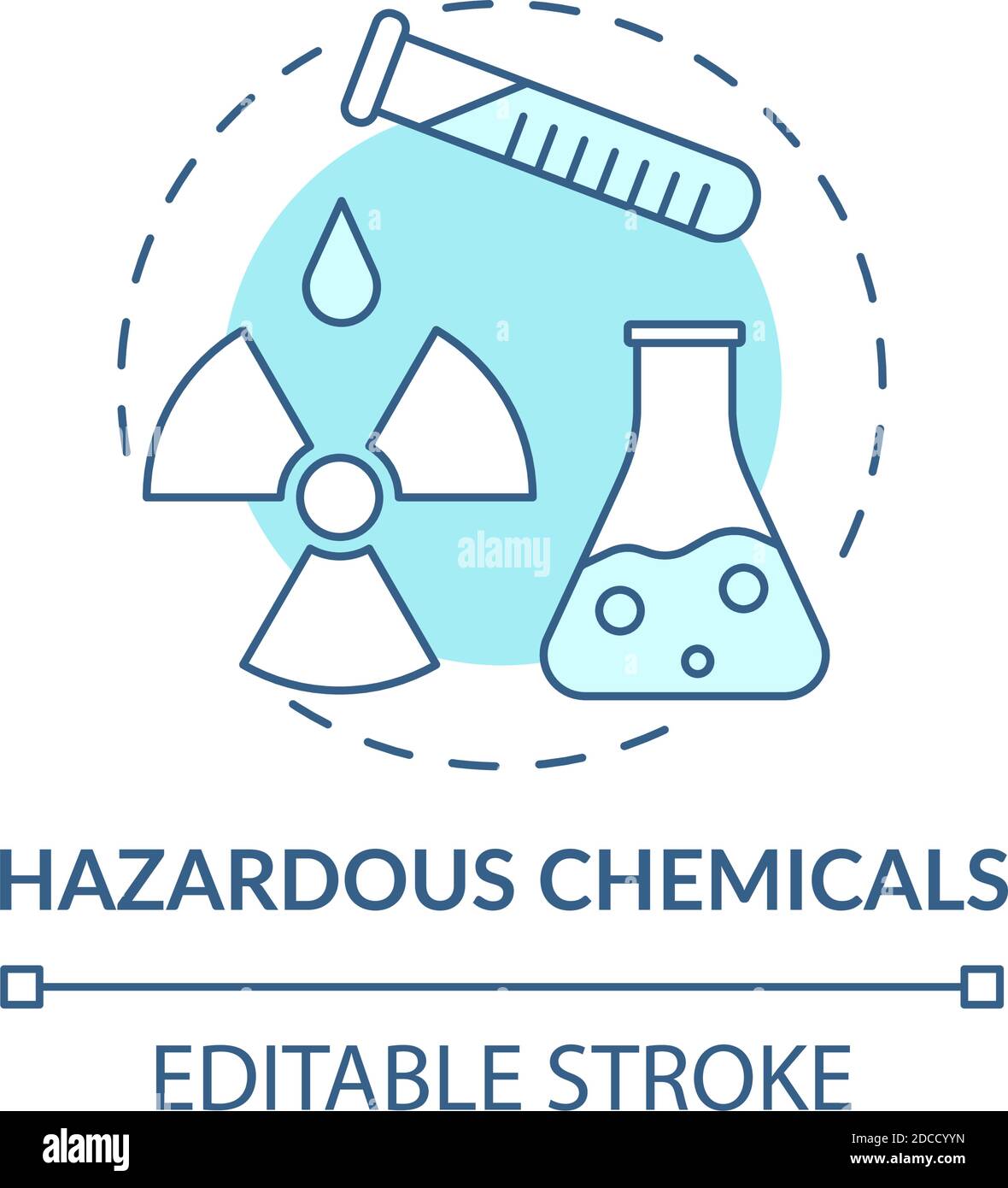 Hazardous chemicals concept icon Stock Vector Image & Art - Alamy