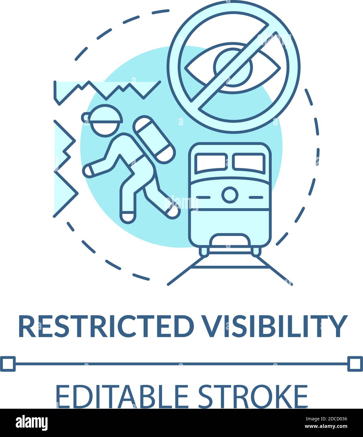 Restricted visibility concept icon Stock Vector Image & Art - Alamy