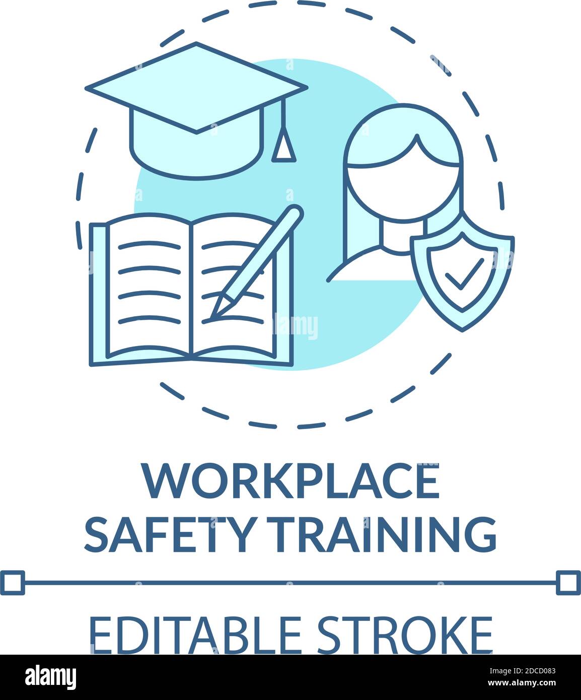 Workplace safety training concept icon Stock Vector Image & Art - Alamy