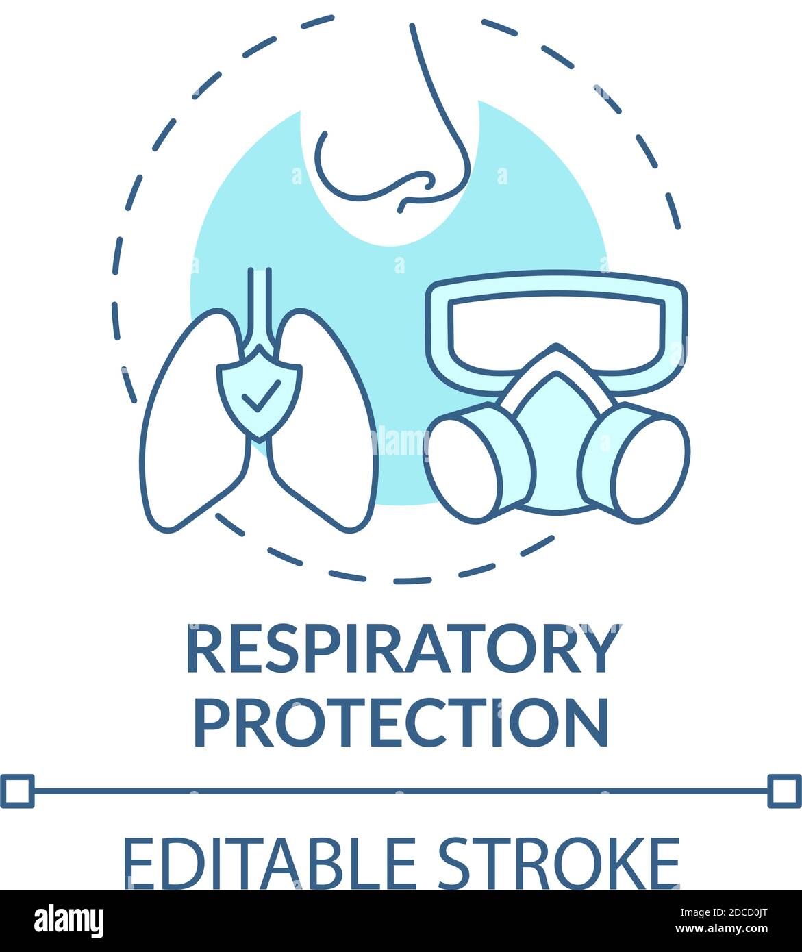 Respiratory protection concept icon Stock Vector Image & Art - Alamy