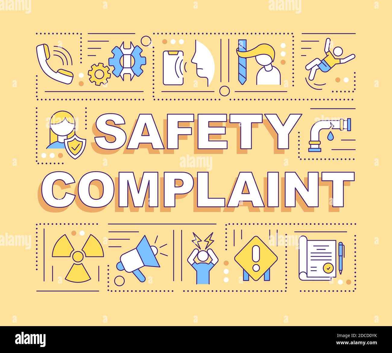 Safety complaint word concepts banner Stock Vector Image & Art - Alamy