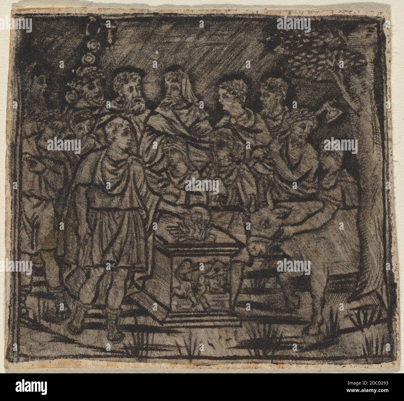 Italian 16th Century, (artist), Sacrifice, c. 1510/1530, niello print ...