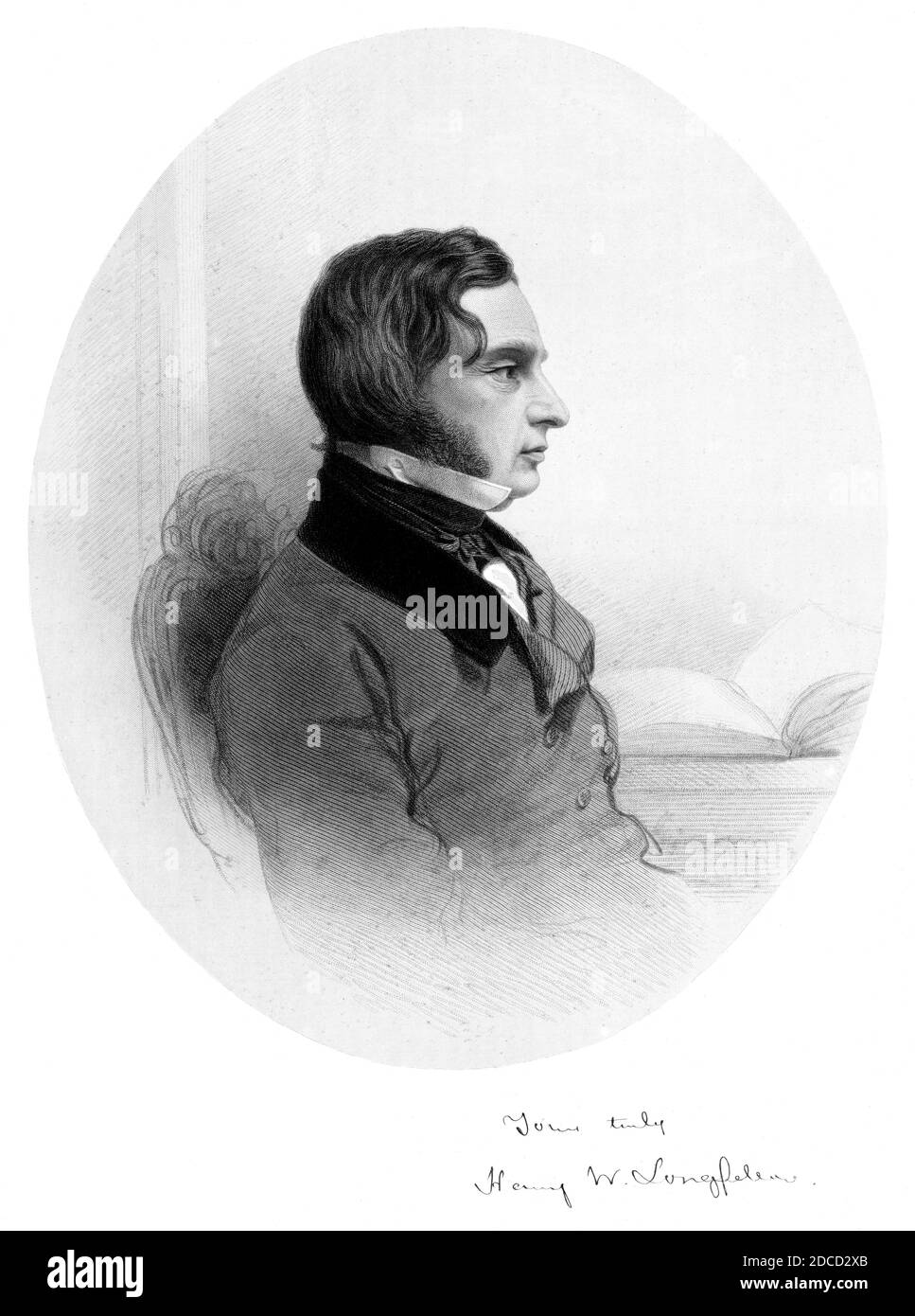 Henry Wadsworth Longfellow, American Poet Stock Photo - Alamy