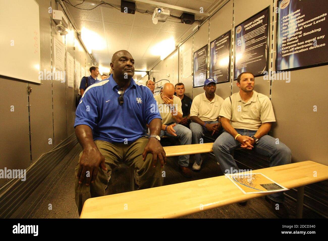 Kentucky coaches at National Guard facility Stock Photo - Alamy