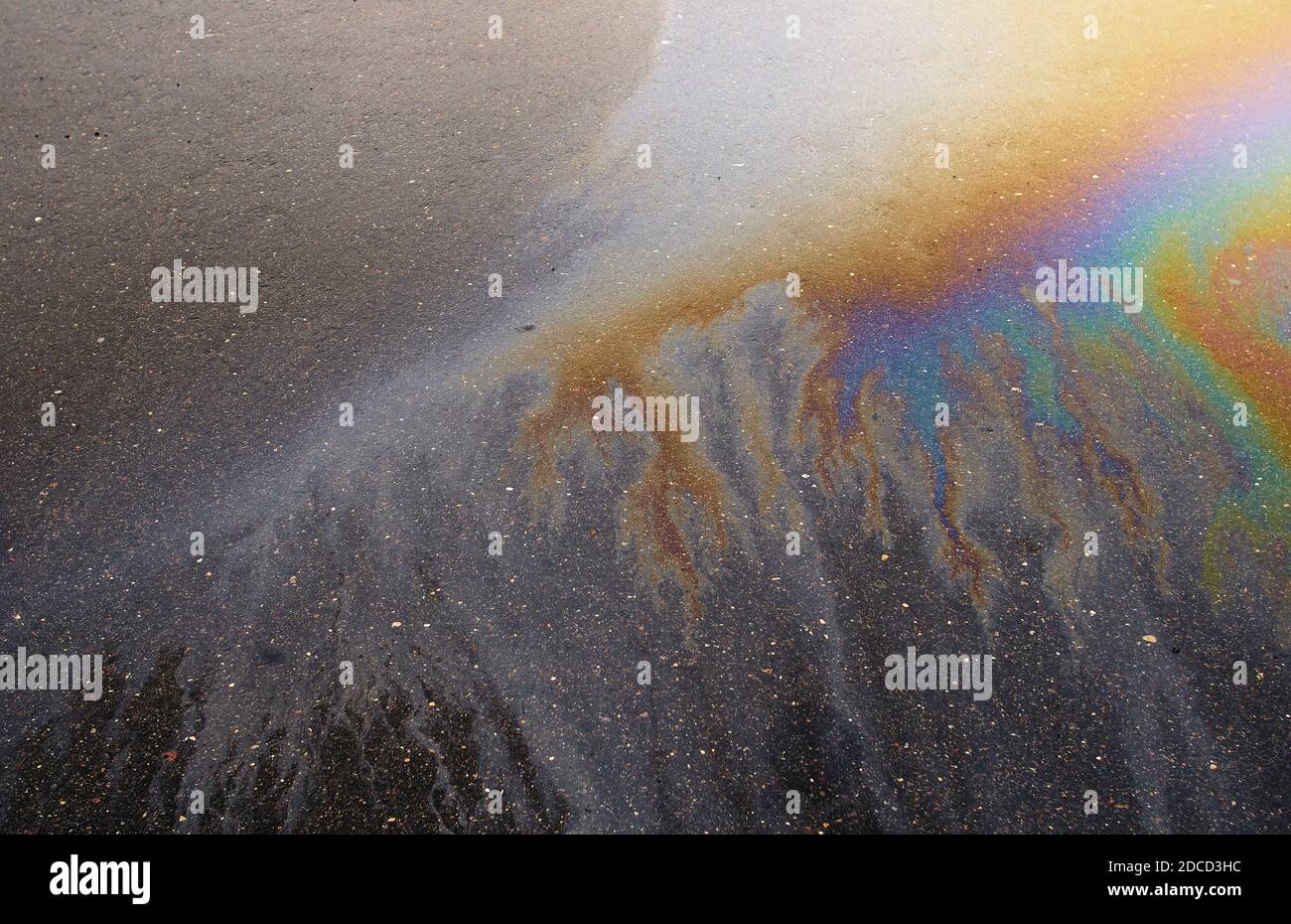 Beautiful abstract colorful background, texture, stains from engine oil ...